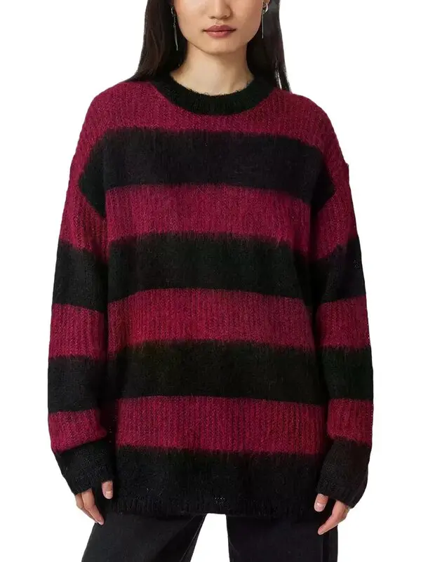 ALLSAINTS Onyx Striped Long-sleeve Sweater - Black