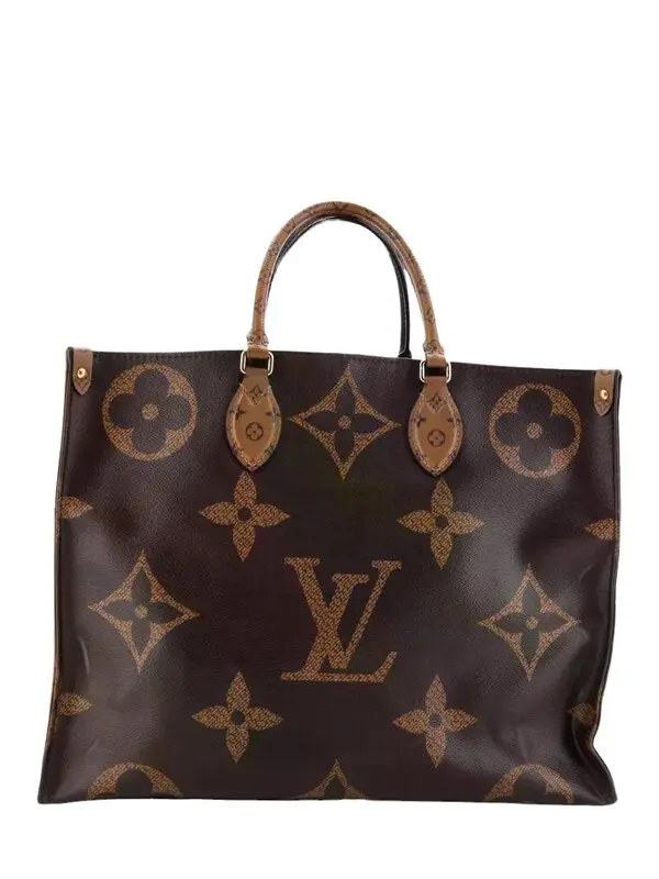 LOUIS VUITTON Onthego Reverse Monogram Giant Gm Tote Bag - Brown