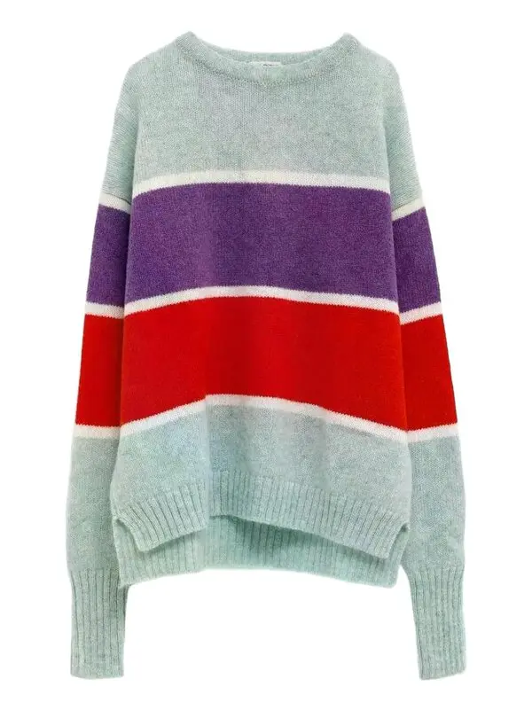JW Anderson Contrast-striped Sweater - Blue