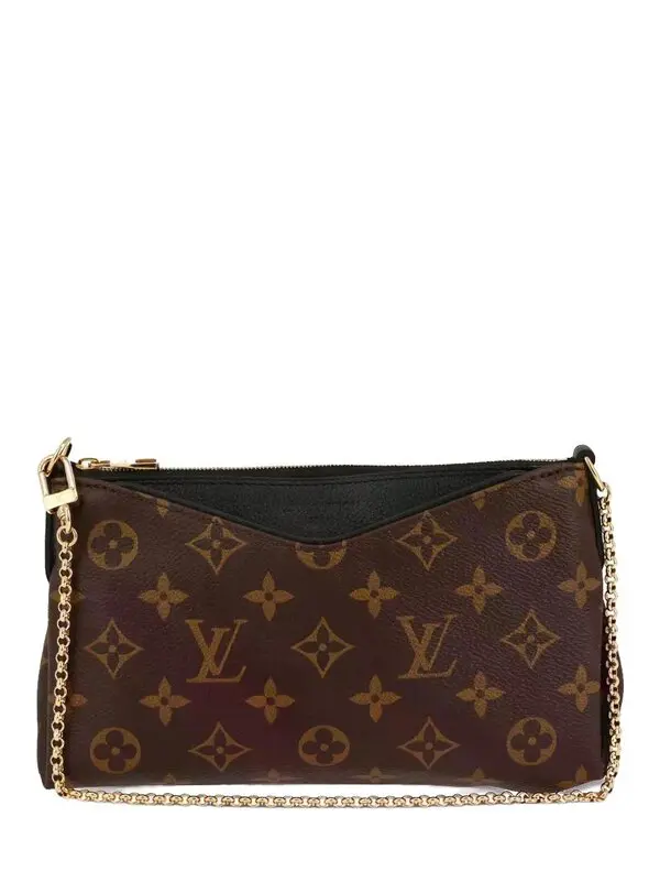 LOUIS VUITTON 2012 Pallas Chain Monogram Shoulder Bag - Brown
