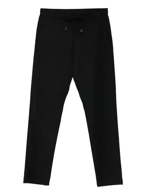 Canali Drawstring Trousers - Black