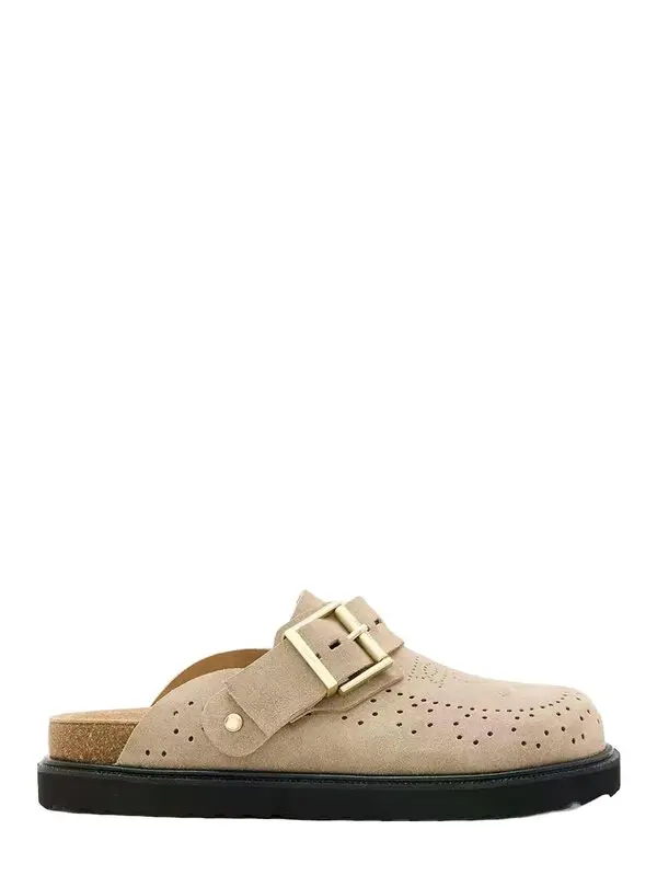 ALLSAINTS Buckle Perforated-detail Mule - Neutrals