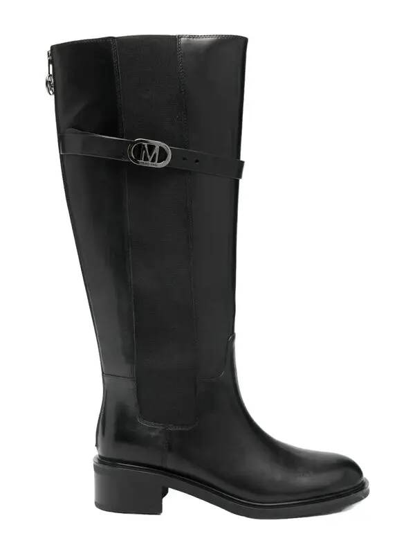 MARC ELLIS 40mm Buckle Strap Boots - Black