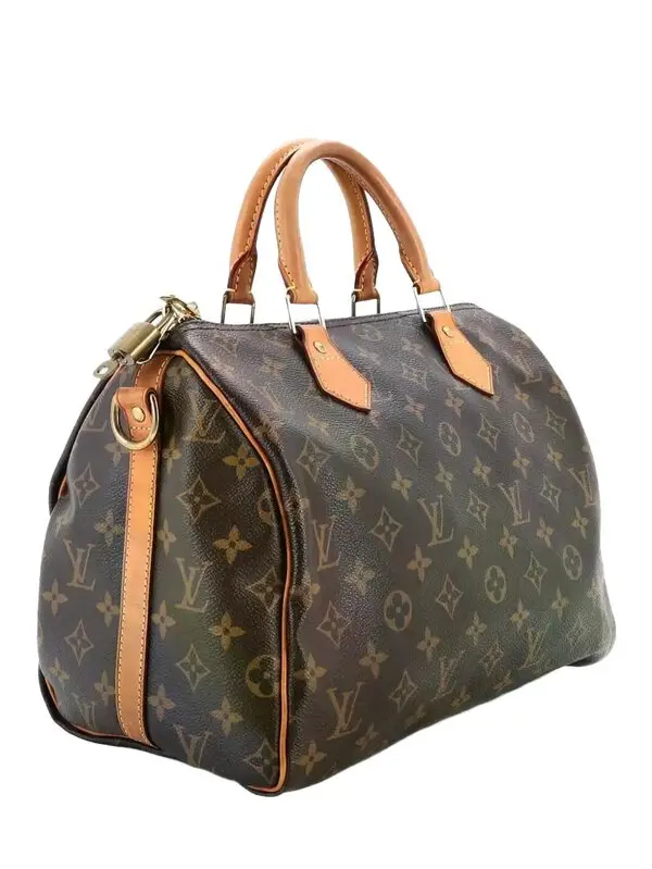 LOUIS VUITTON Speedy Bandouliere Monogram Canvas 30 Shoulder Bag - Brown