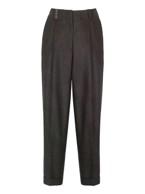 Peserico Pleated Trousers - Grey