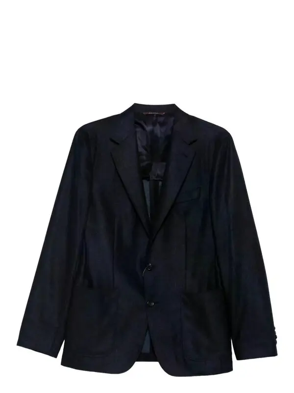 Canali Two-button Wool Blazer - Blue