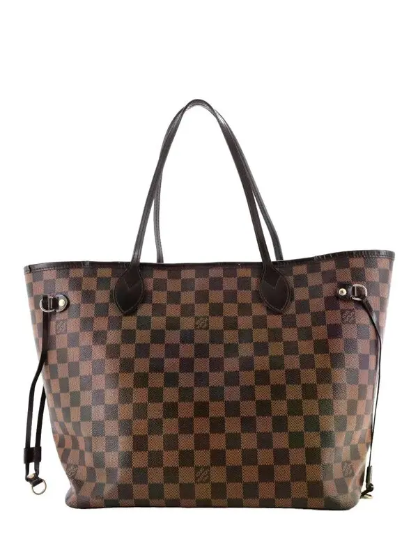 LOUIS VUITTON Neverfull Mm Damier Tote Bag - Brown