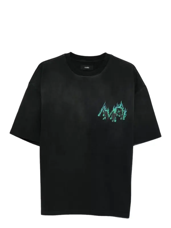 Amiri Crew-neck Short-sleeve T-shirt - Black