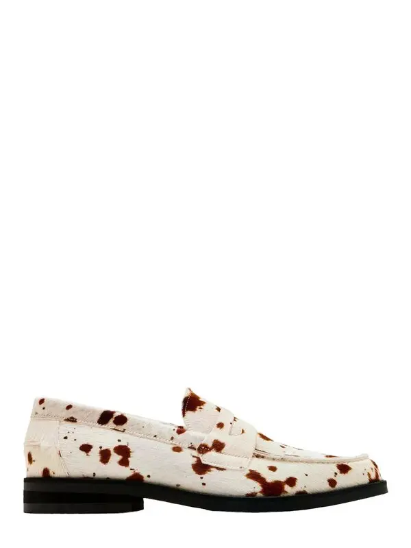 DUKE + DEXTER Wilde Penny-strap Loafers - Neutrals