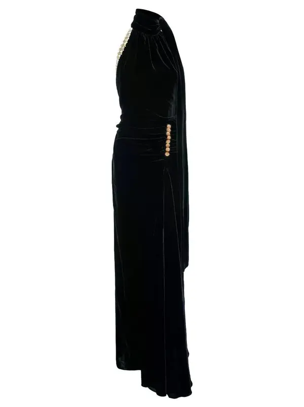 V:PM ATELIER Bex Embellished Maxi Dress - Black