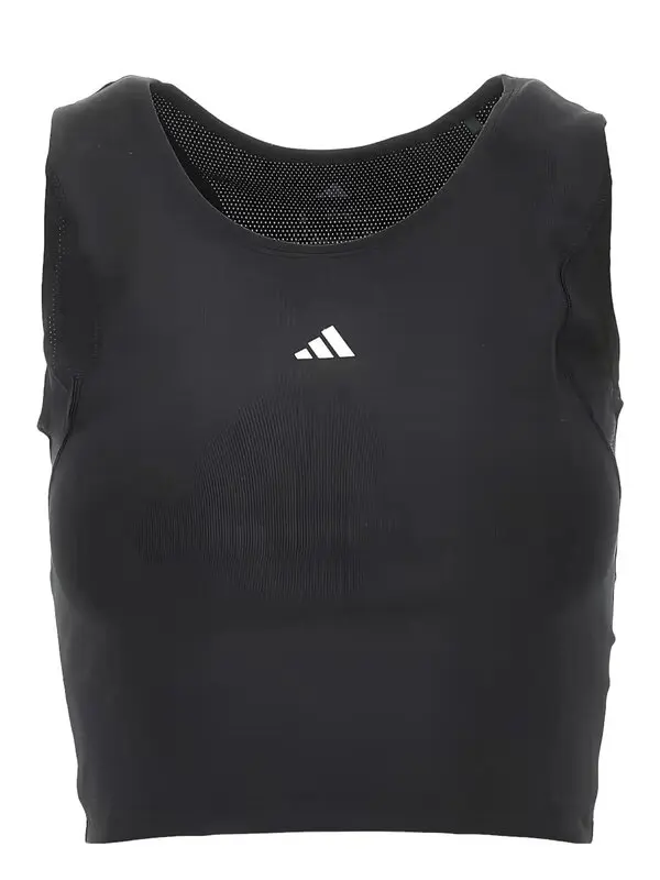 Adidas Logo-print Performance Tank Top - Black