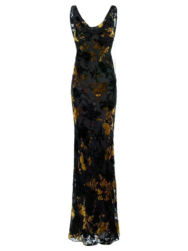 V:PM ATELIER Lucia Maxi Dress - Black