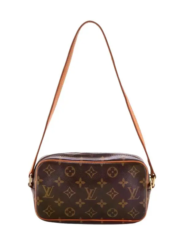 LOUIS VUITTON Cite Pochette Monogram Canvas Shoulder Bag - Brown