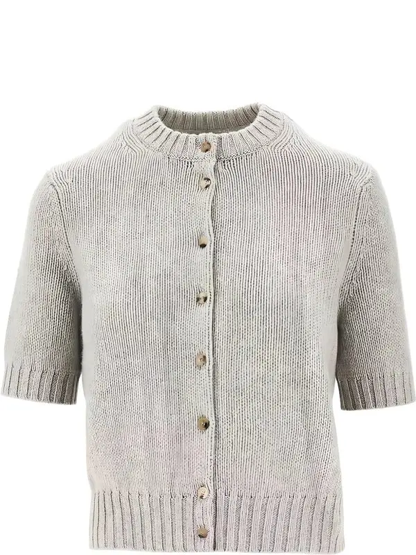 Khaite Nora Cashmere Cardigan - Grey