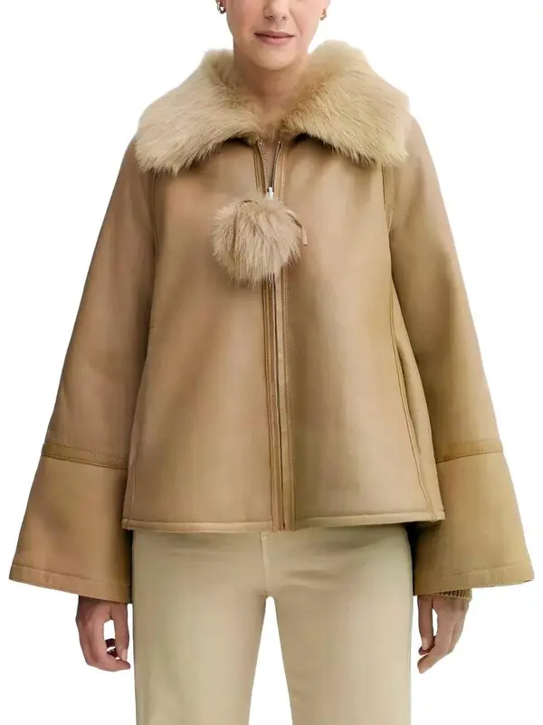 BY MALENE BIRGER Reversible Shearling Jacket - Neutrals