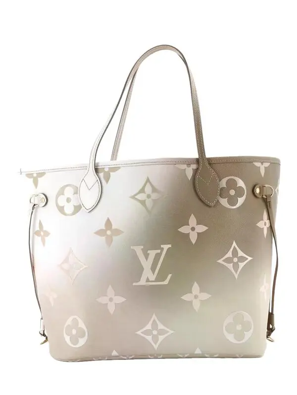 LOUIS VUITTON Neverfull Nm Spring In The City Monogram Giant Canvas Mm Tote Bag - Green