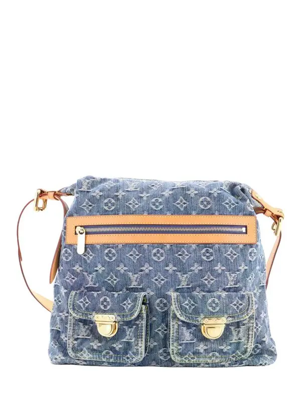 LOUIS VUITTON Baggy Denim Gm Shoulder Bag - Blue
