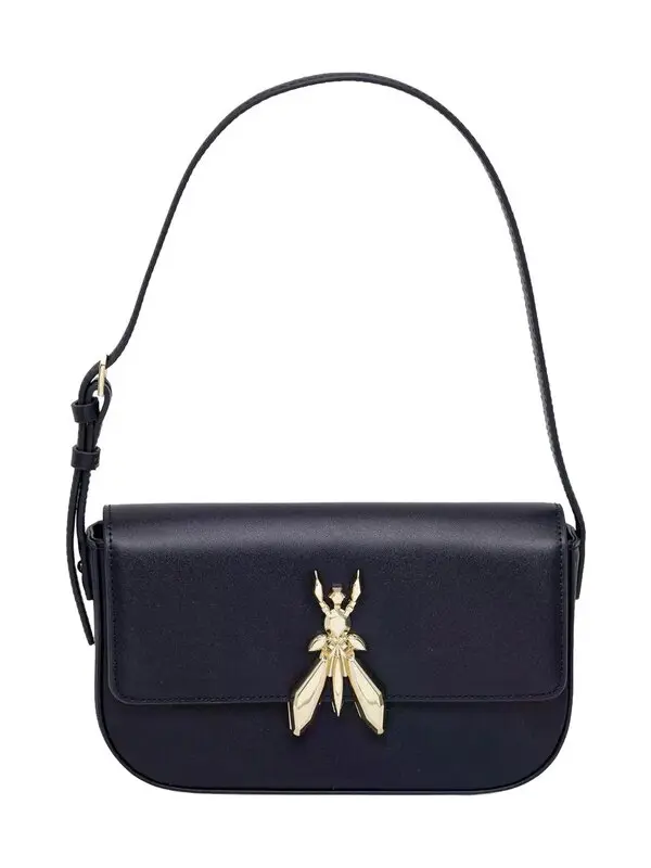 Patrizia Pepe Fly-plaque Shoulder Bag - Blue
