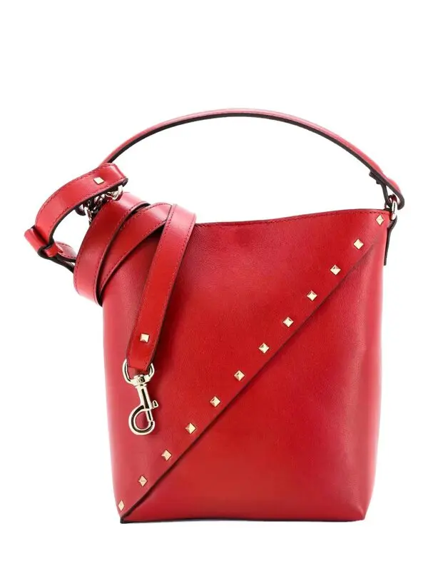 Valentino Garavani Rockstud Wispy Bucket Bag - Red