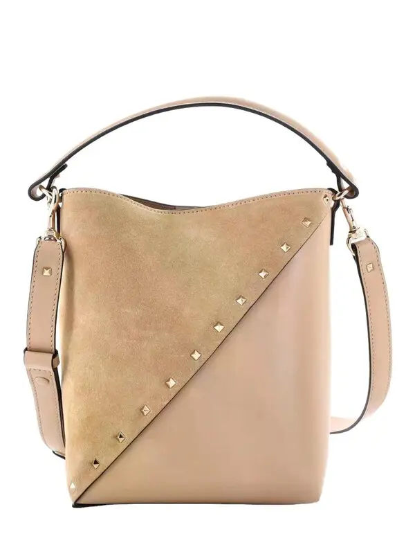 Valentino Garavani Rockstud Wispy Small Bucket Bag - Neutrals