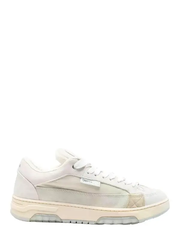 PAURA Lace-up Panelled Sneakers - Neutrals