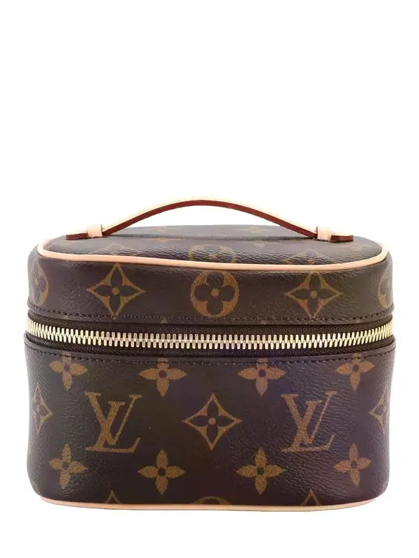 LOUIS VUITTON Vanity Case Monogram Canvas Nano Pouch - Brown