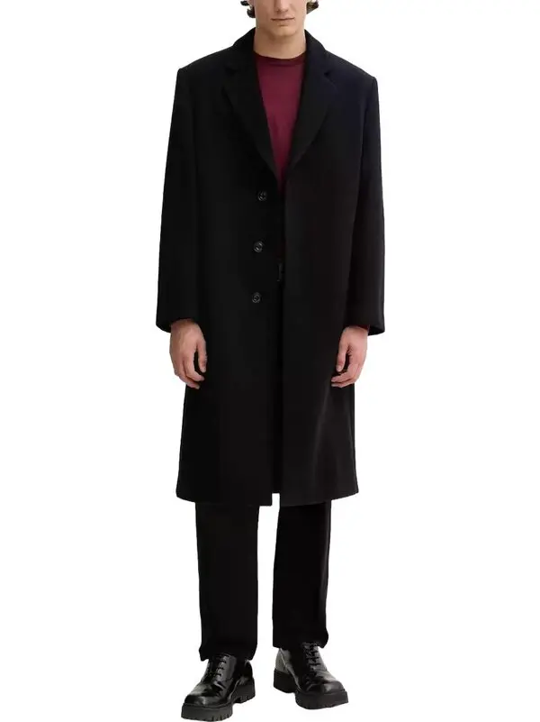 Hugo Single-breasted Coat - Black