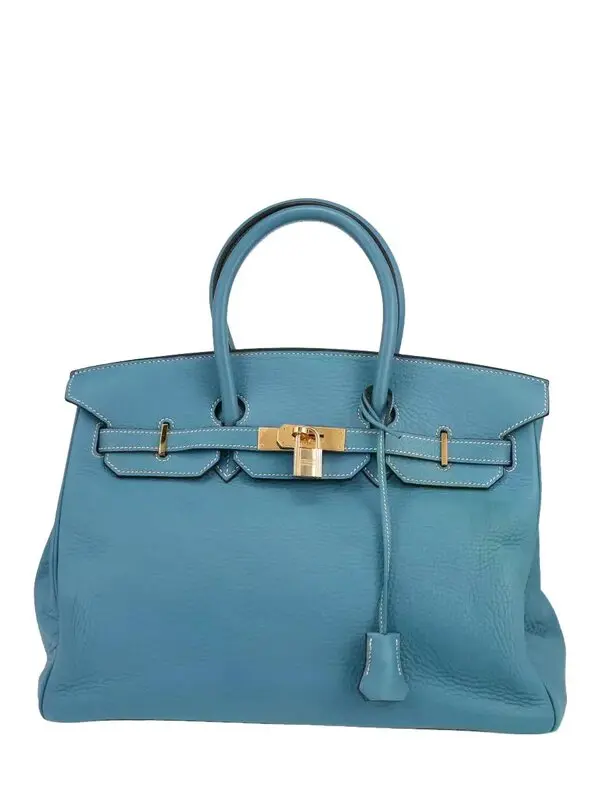 Hermès Birkin 35 Double-handles Handbag - Blue