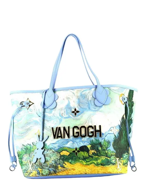LOUIS VUITTON X Jeff Koons Neverfull Masters Van Gogh Tote - Blue