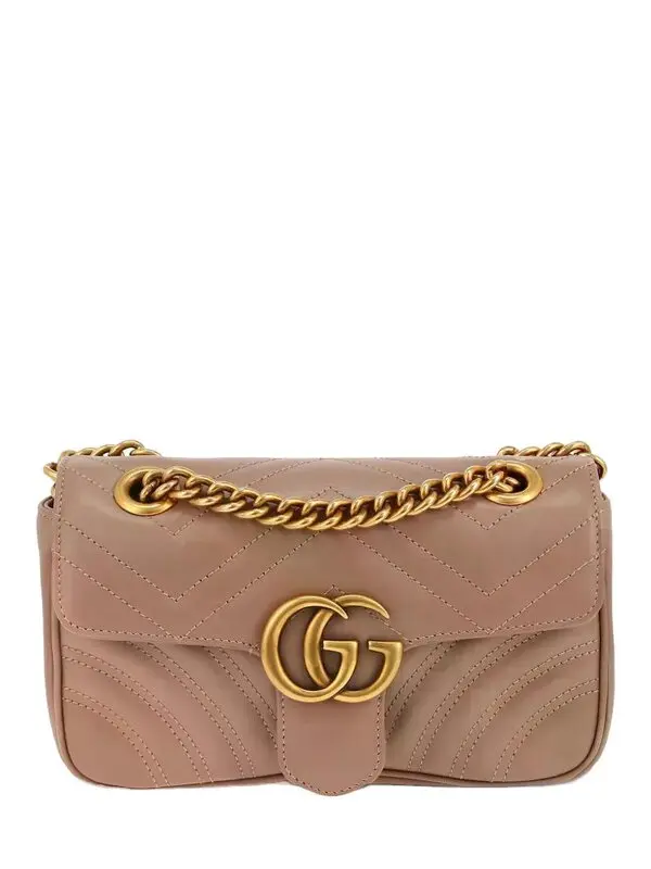 Gucci Gg Marmont Quilted Cross-body Bag - Neutrals