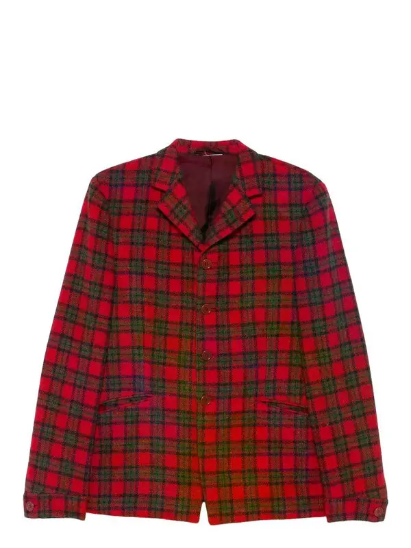 ROMEO GIGLI 1990s Checked Jacket - Red