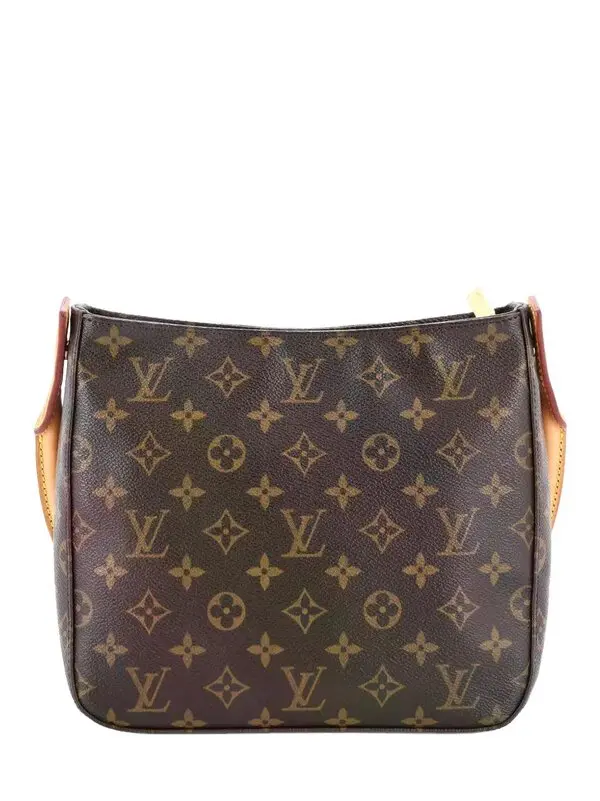 LOUIS VUITTON Looping Handbag Monogram Canvas Mm Satchel - Brown