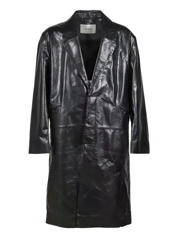 ENTIRE STUDIOS Lapel-collar Coat - Black