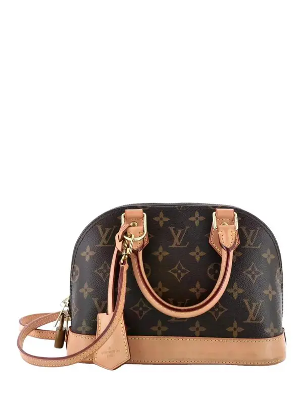LOUIS VUITTON Alma Bb Monogram Canvas Crossbody Bag - Brown