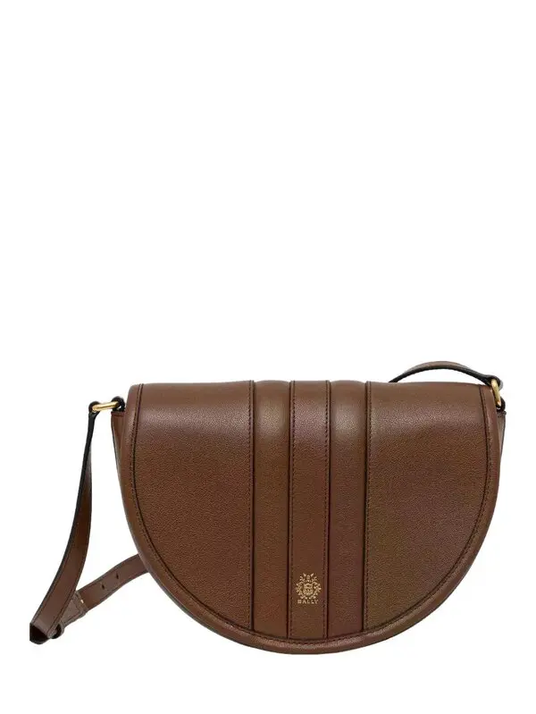 Bally Logo-detail Leather Crossbody Bag - Brown