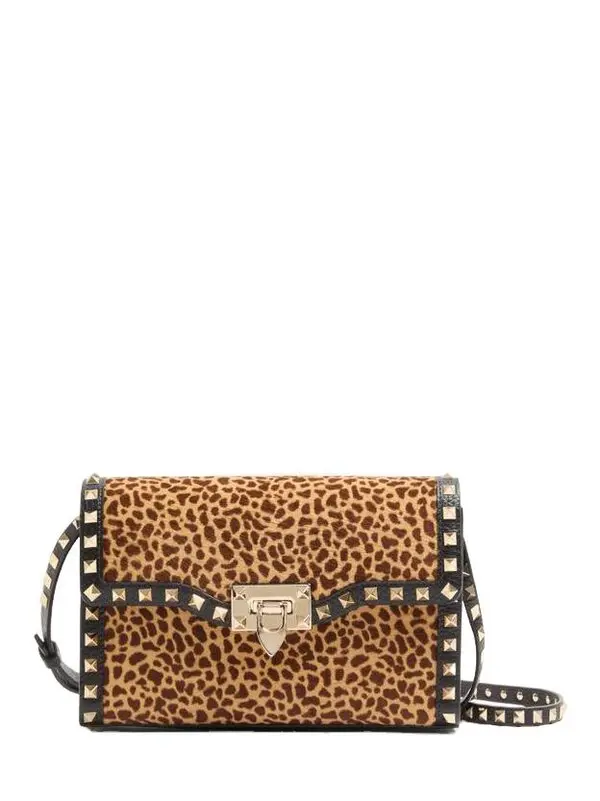 Valentino Garavani Rockstud Small Shoulder Bag - Animal Print
