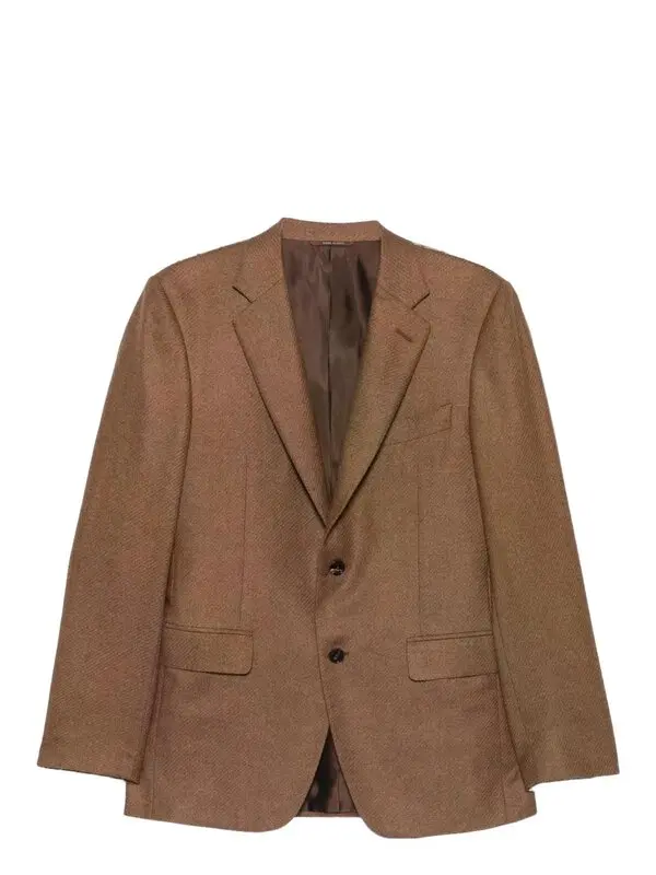 Canali Single-breasted Blazer - Brown