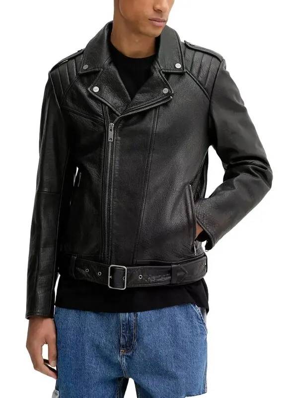 Hugo Leather Jacket - Black