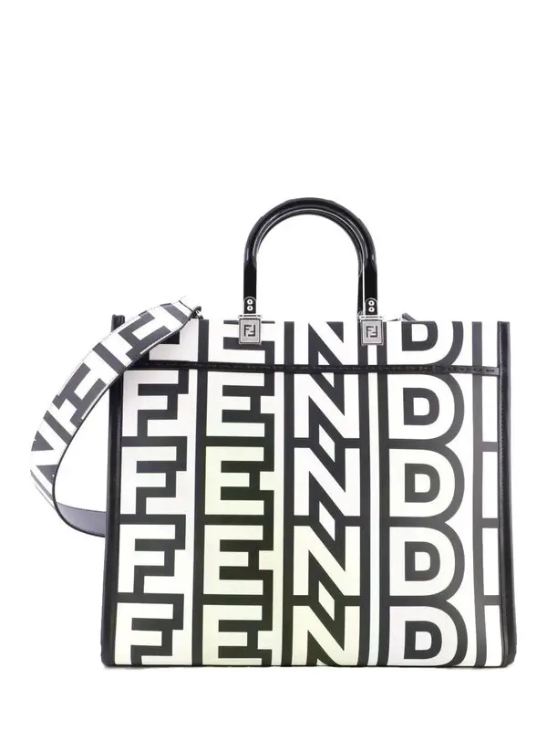 Fendi X Marc Jacobs Sunshine Shopper Printed Leather Medium Tote Bag - Multicolour