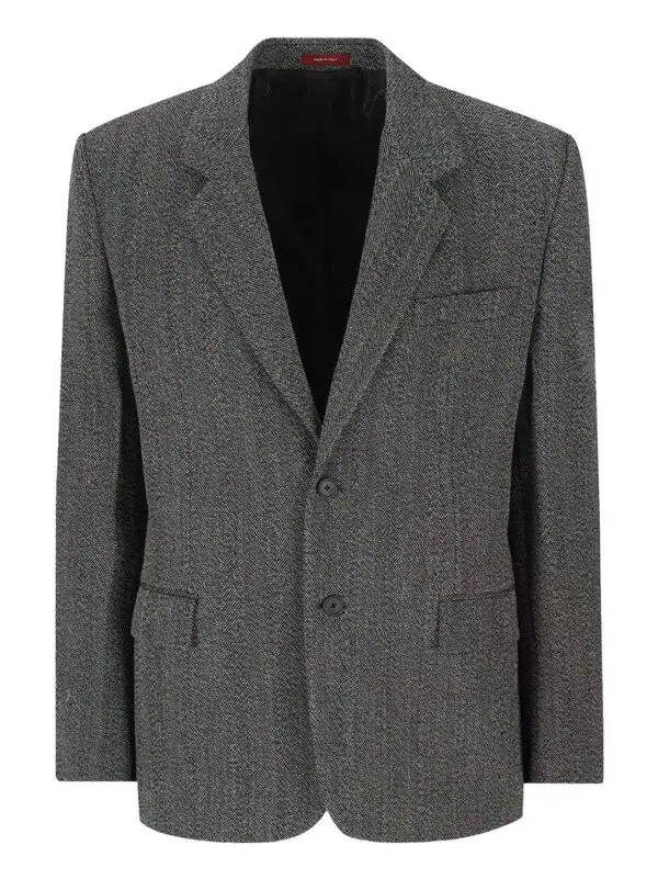 Gucci Lapel Patch Pocket Jacket - Grey