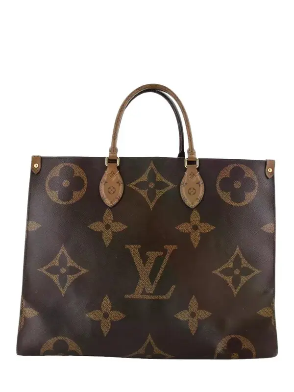 LOUIS VUITTON Onthego Reverse Monogram Giant Gm Tote Bag - Brown