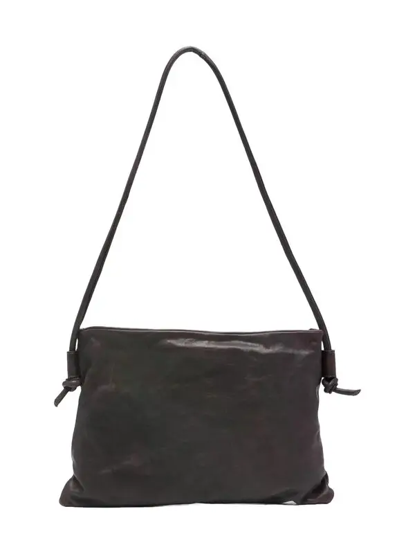 SOMMET Leather Shoulder Bag - Brown