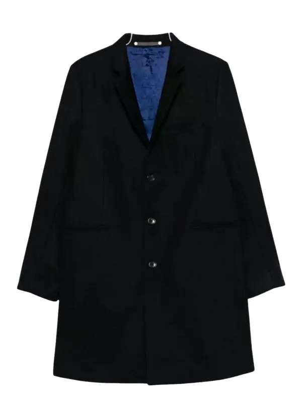 Paul Smith Button-up Coat - Blue