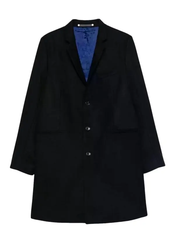 Paul Smith Button-up Coat - Blue