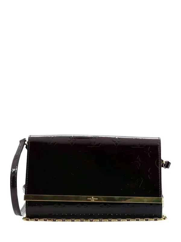LOUIS VUITTON Monogram Vernis Ana Clutch - Red