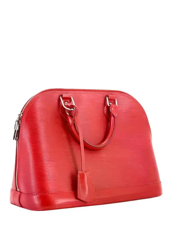 LOUIS VUITTON Alma Handbag Epi Leather Pm Satchel - Red