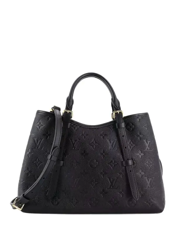 LOUIS VUITTON Babylone Monogram Empreinte Leather Pm Tote Bag - Black