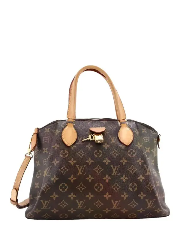 LOUIS VUITTON Rivoli Handbag Monogram Canvas Mm Satchel - Brown