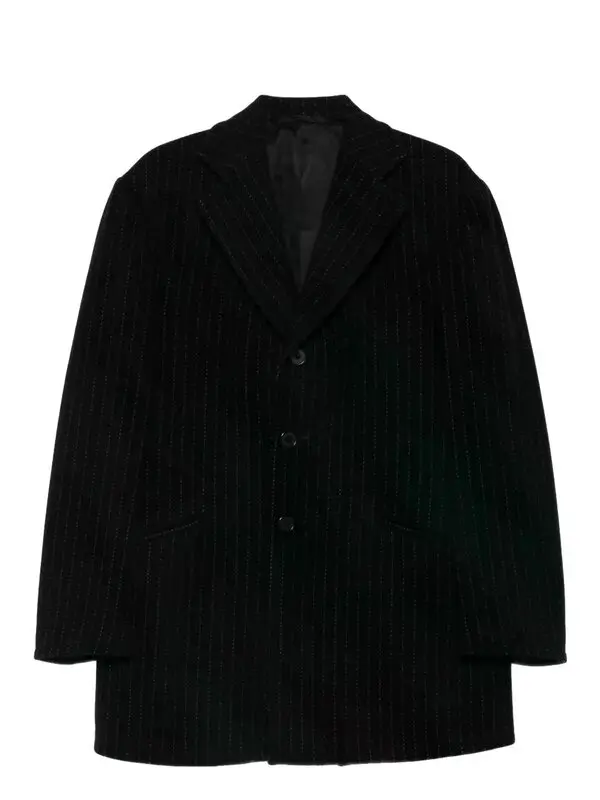 ROMEO GIGLI 1990s Pinstripe Blazer - Black