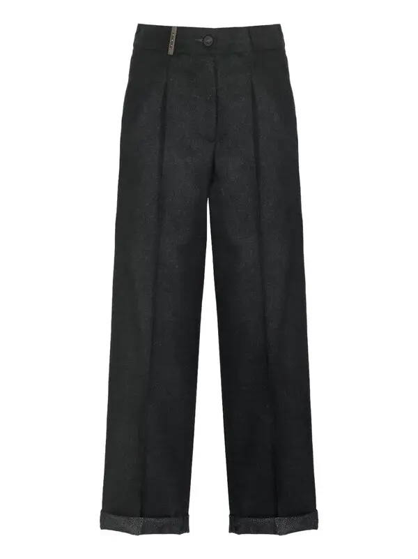 Peserico Pleated Trousers - Grey